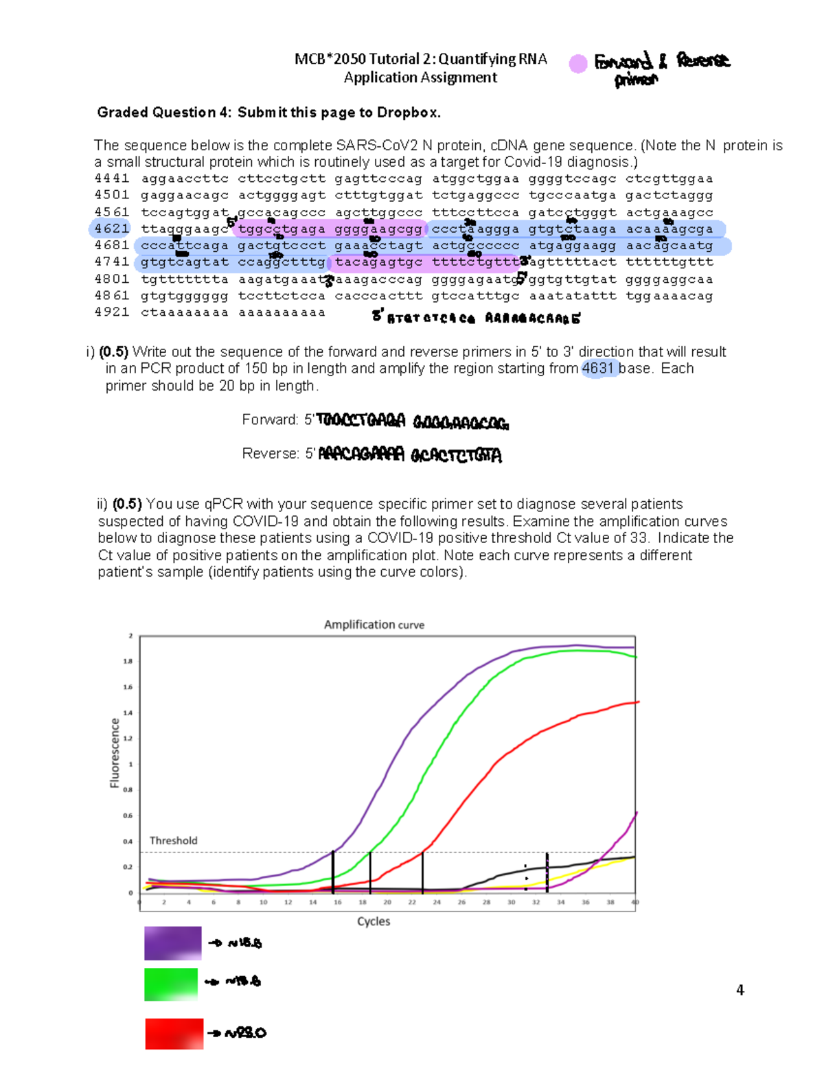 MCB 2050-2: Tutorial 2 - RNA Quantification Assignment & Analysis - Studocu
