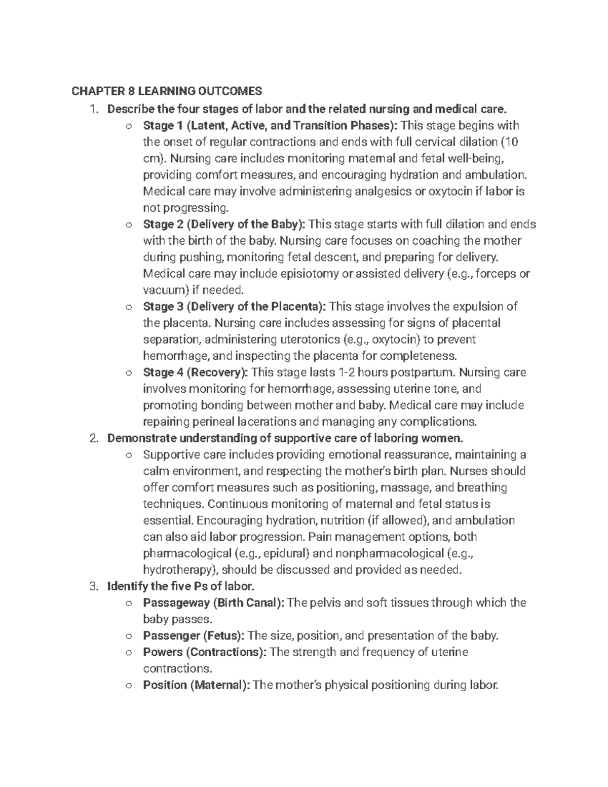 OB Clinical Prep: Essential Learning Outcomes for Labor & Newborn Care ...