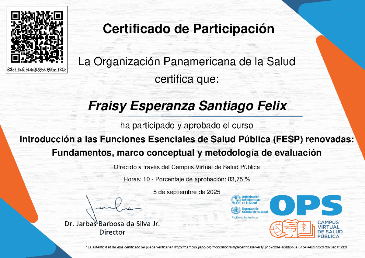 Introducción a las Funciones Esenciales de Salud Pública (FESP) renovadas Fundamentos, marco ...