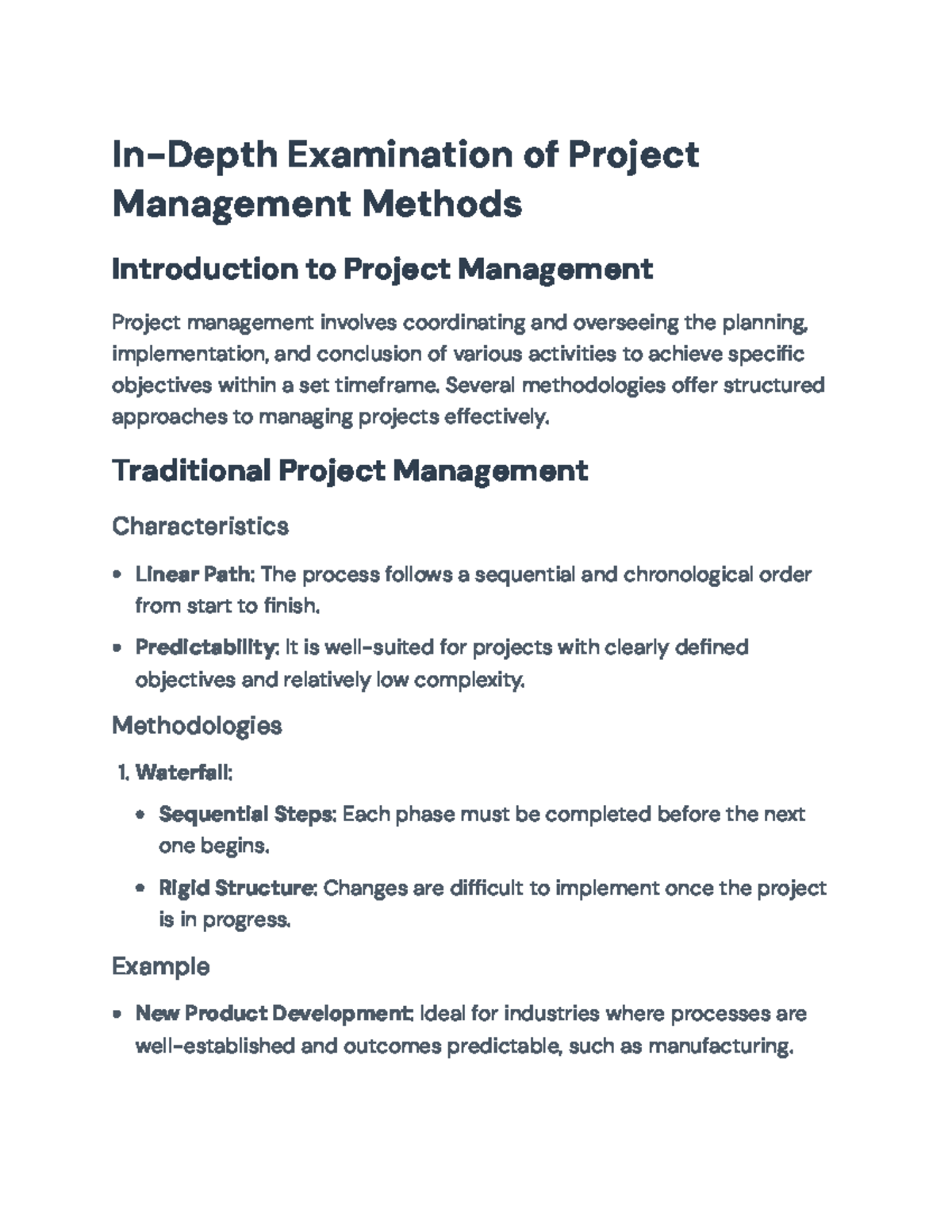 Project Management Methodologies: An In-Depth Overview and Analysis ...