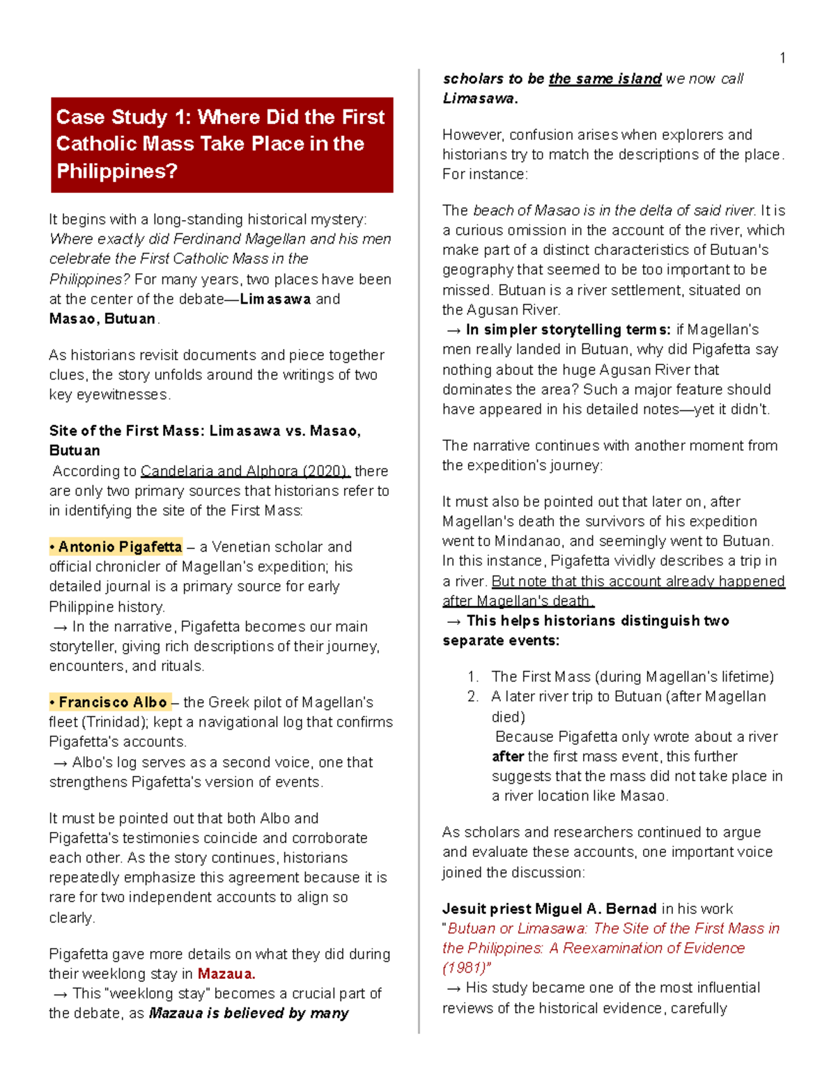 CASE Studies - RPH: Historical Debates on Catholic Mass & Nationalism ...