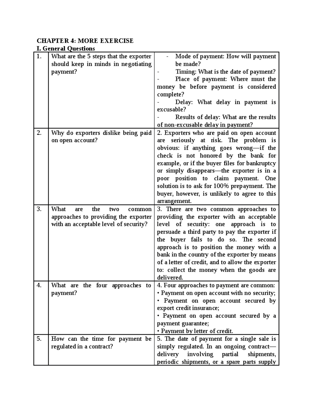 Chapter 2 - AAAAAAAAAAAAAAA - CHAPTER 4: MORE EXERCISE I. General ...