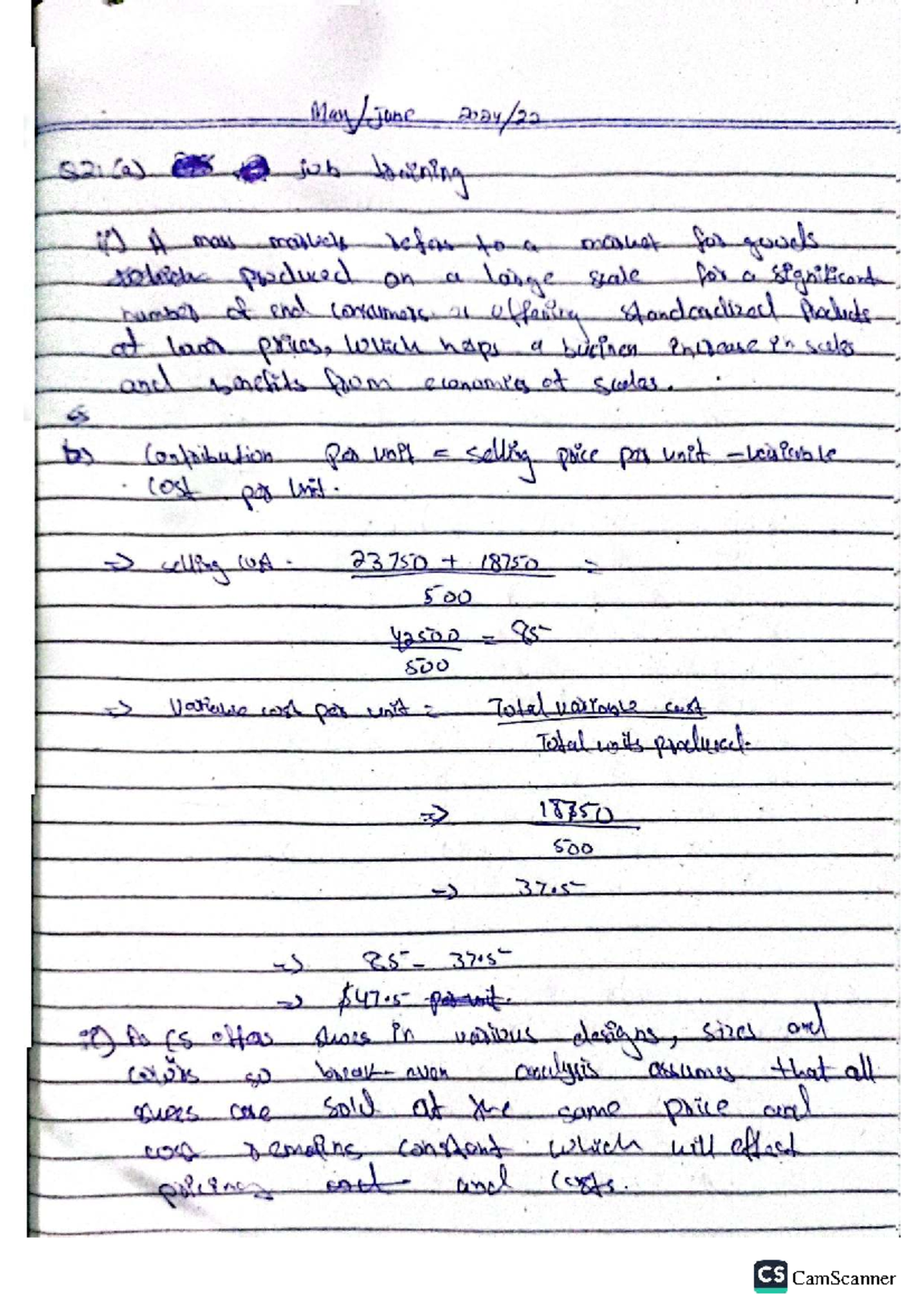 521(a) Practice Material: JIT Inventory Management & Challenges in CS ...