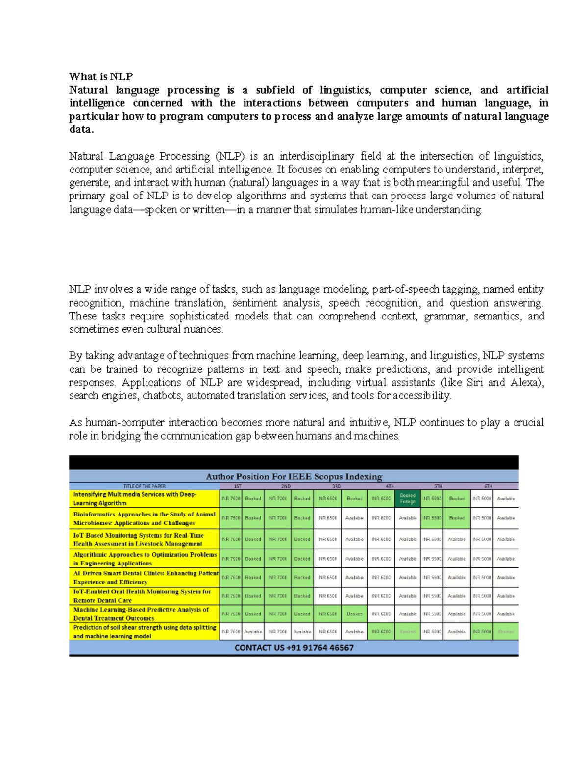 NLP 101: Understanding Natural Language Processing Fundamentals - Studocu