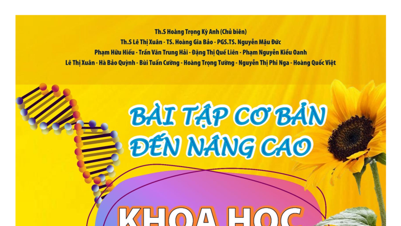 8D. Bài Tập Nâng Cao Khoa Học Tự Nhiên 6 - Chinh Phục KHTN 6 - Studocu