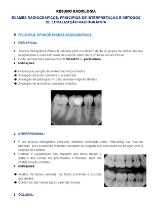 Trabalho de Radiologia - Processamento do filme radiográfico - PROCESSAMENTO RADIOGRÁFICO - Studocu