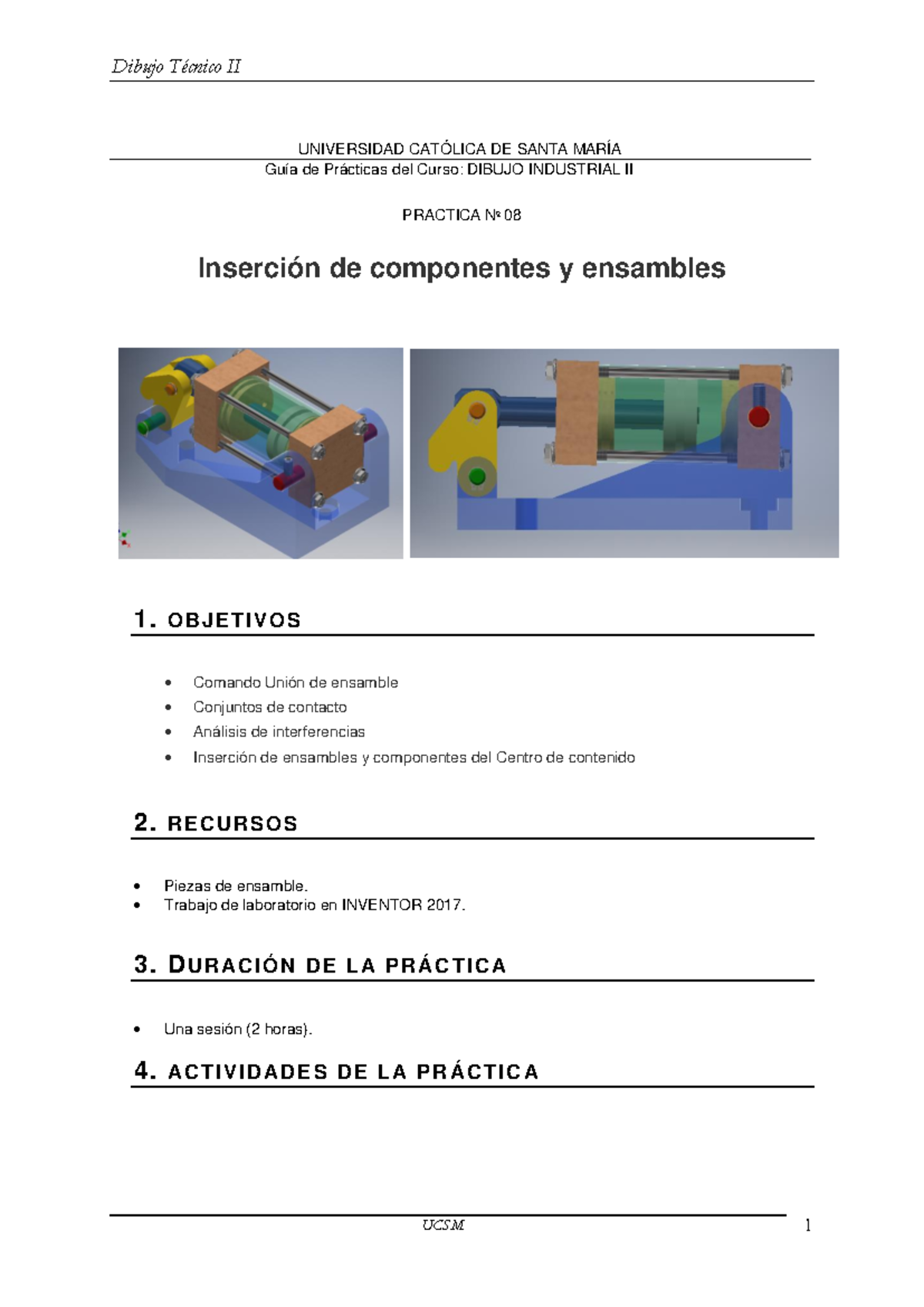 Dibujo Técnico II - UCSM Práctica 08: Inserción de Componentes en ...