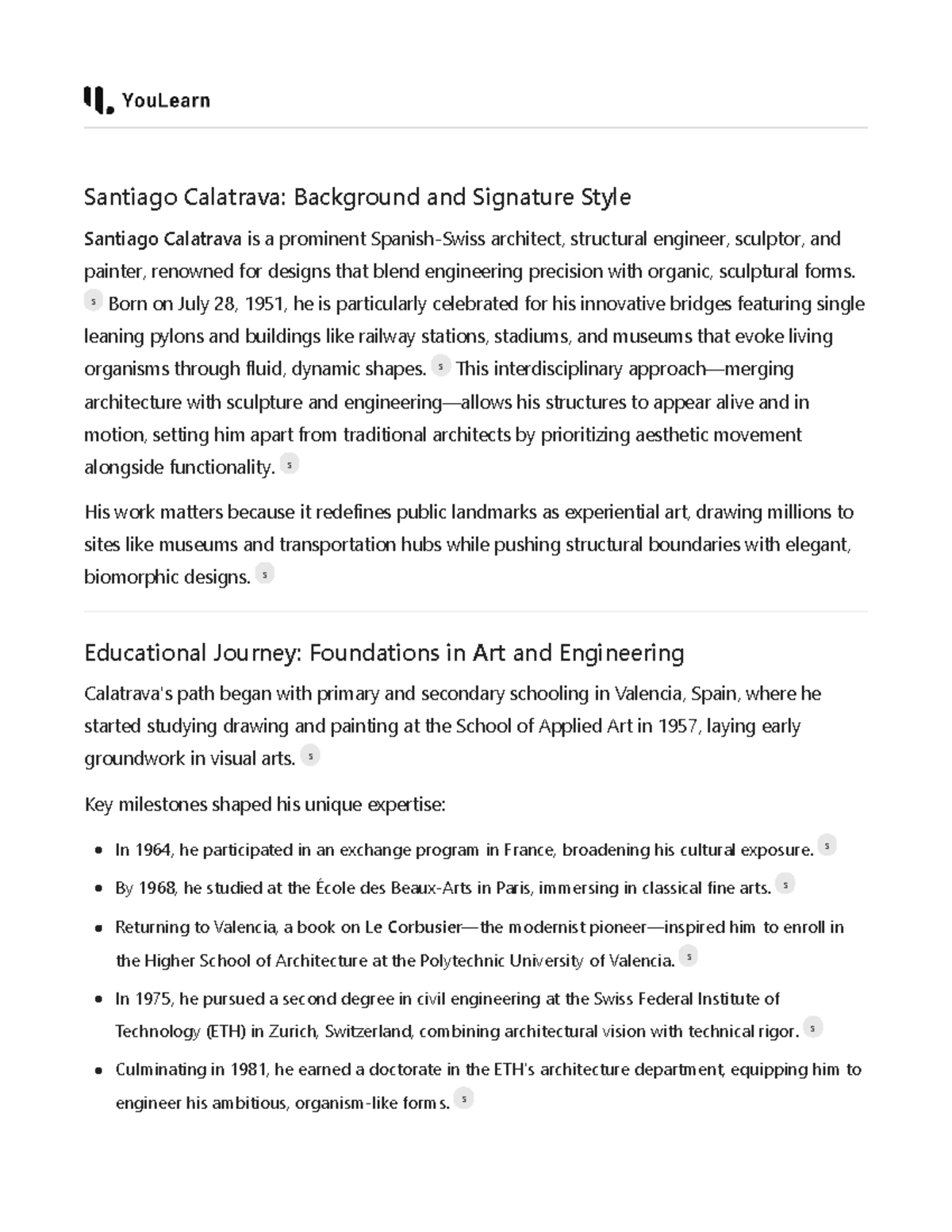 Santiago Calatrava: Architectural Innovations and Signature Style - Studocu