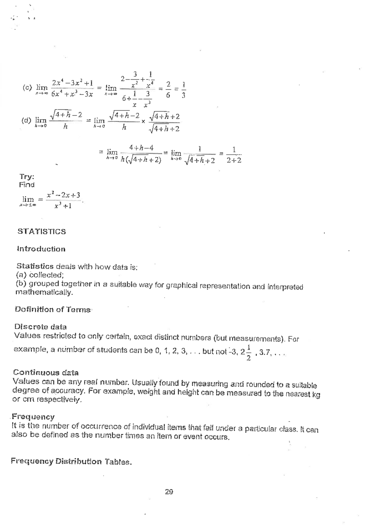 Statistics Notes: Understanding Data Representation and Analysis - Studocu