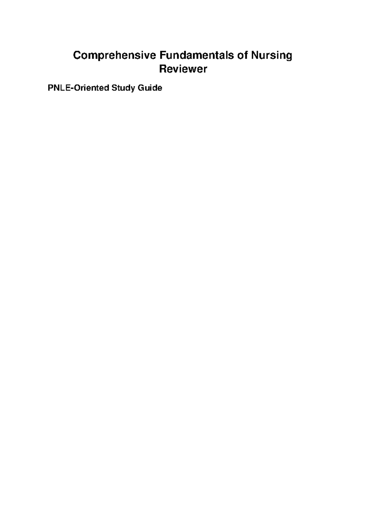 Nursing 101: Comprehensive Study Guide for Key Concepts and Practices ...