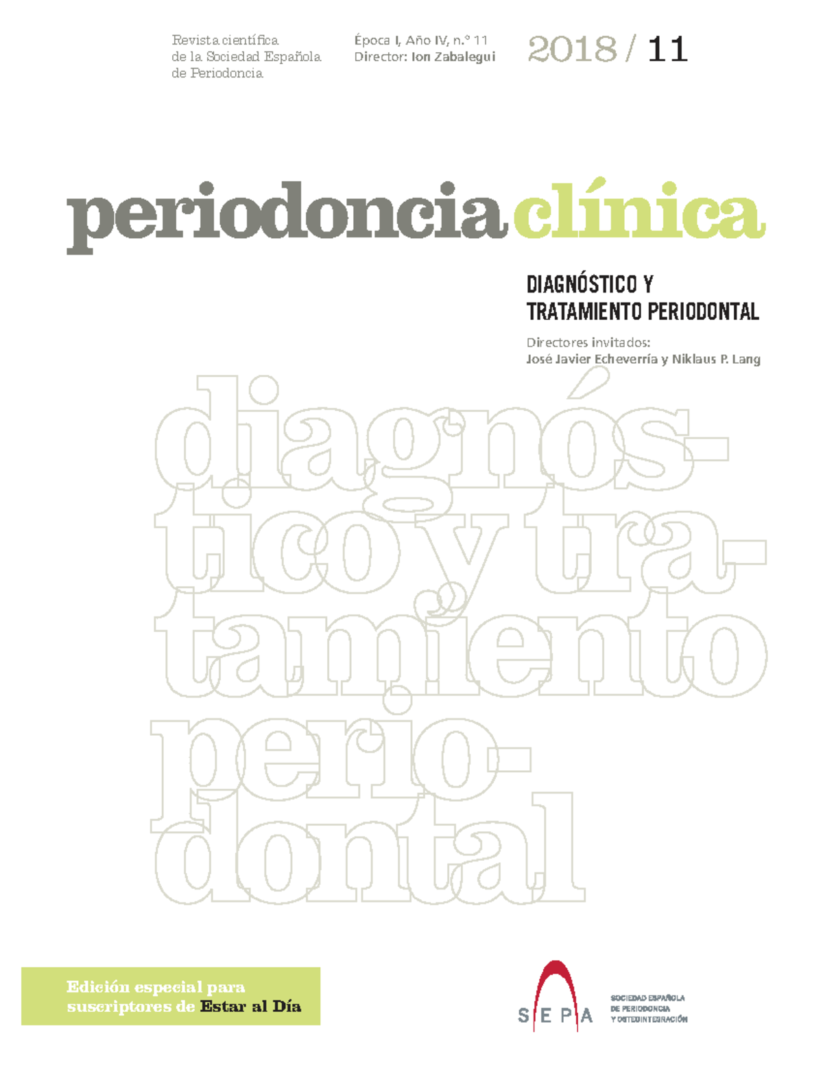 Revista SEPA: Diagnóstico y Tratamiento Periodontal 2018, n.º 11 - Studocu