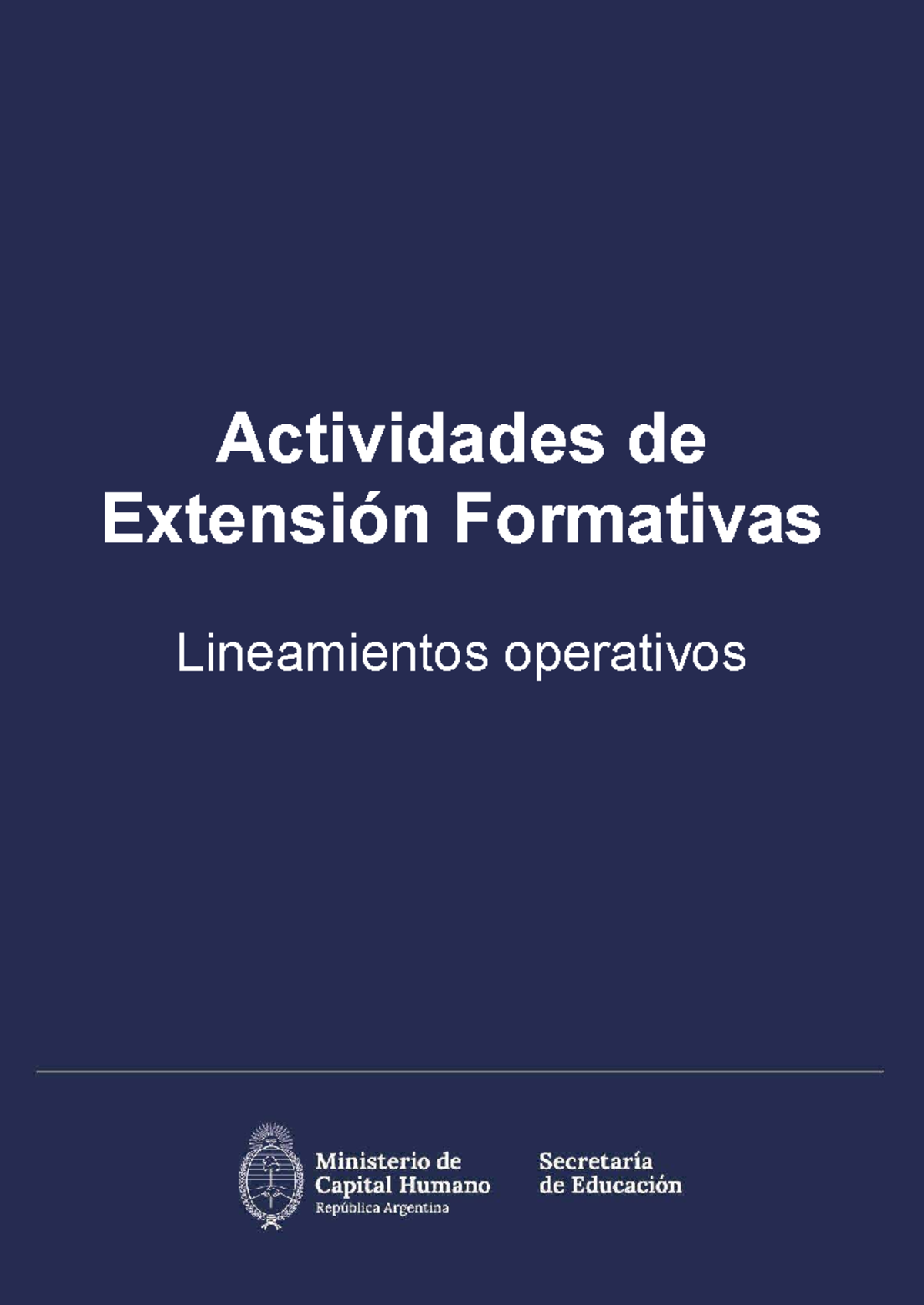 Lineamientos para Actividades de Extensión Formativas 2025 - Studocu