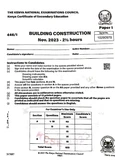 Building Construction Paper 1 (BC-101) with Marking Scheme - Studocu