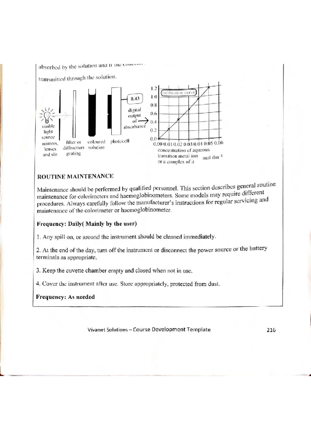 Maintenance of Colorimeters: Routine Procedures and Troubleshooting ...