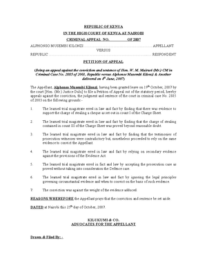 Replying Affidavit - REPUBLIC OF KENYA IN THE ENVIRONMENT AND LAND ...