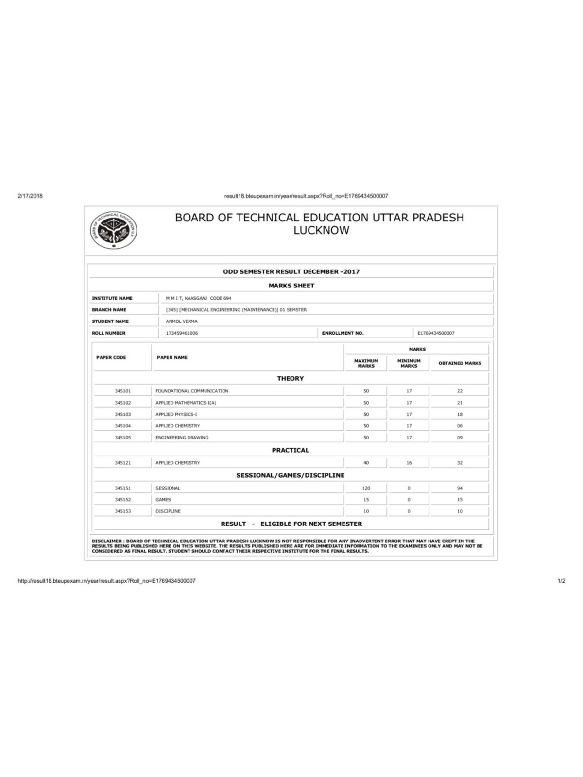 Ghg - Hgjjgjjn - BOARD OF TECHNICAL EDUCATION UTTAR PRADESH LUCKNOW ODD ...