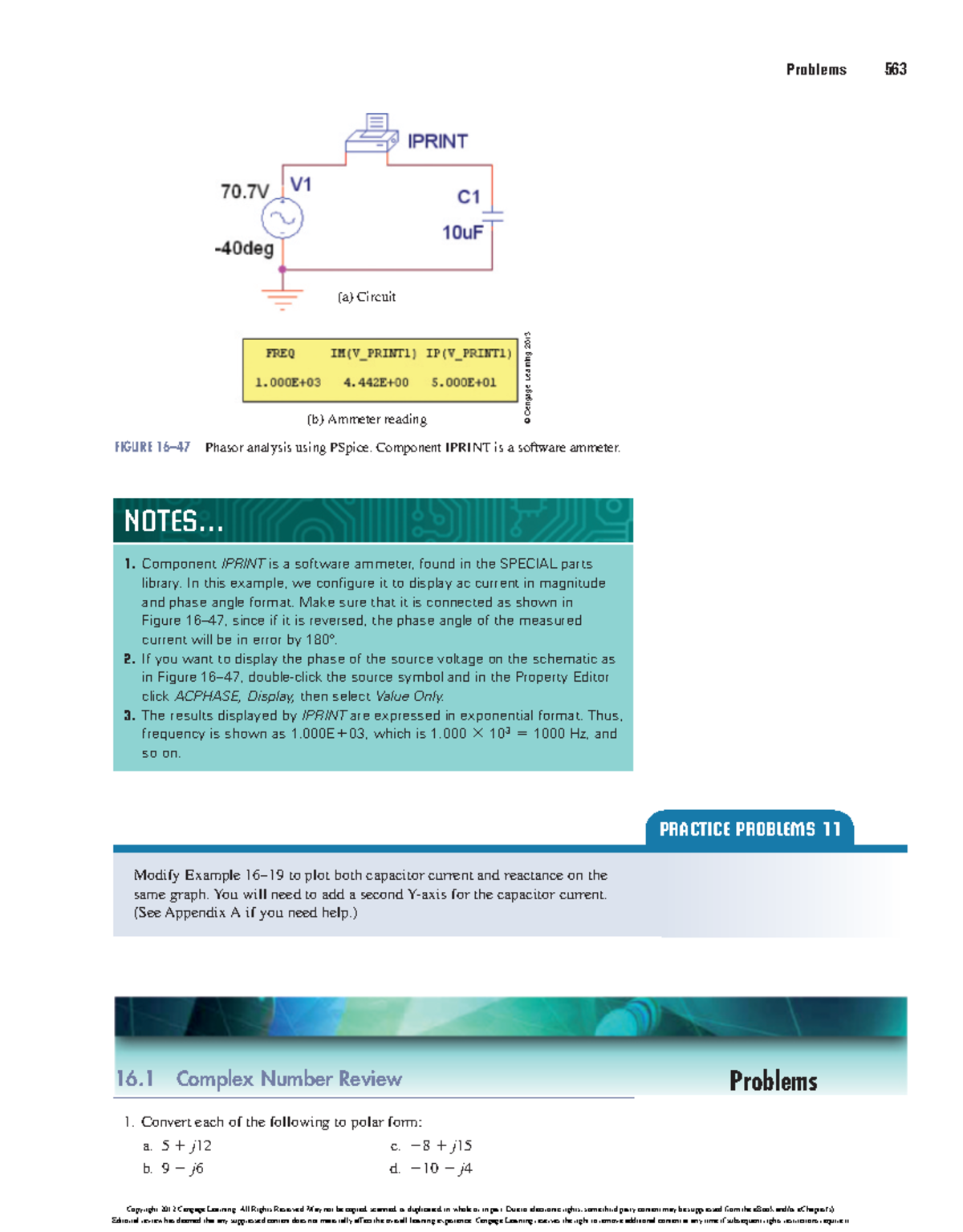 Circuit Analysis Theory and Practice: Complex Number Problems and ...