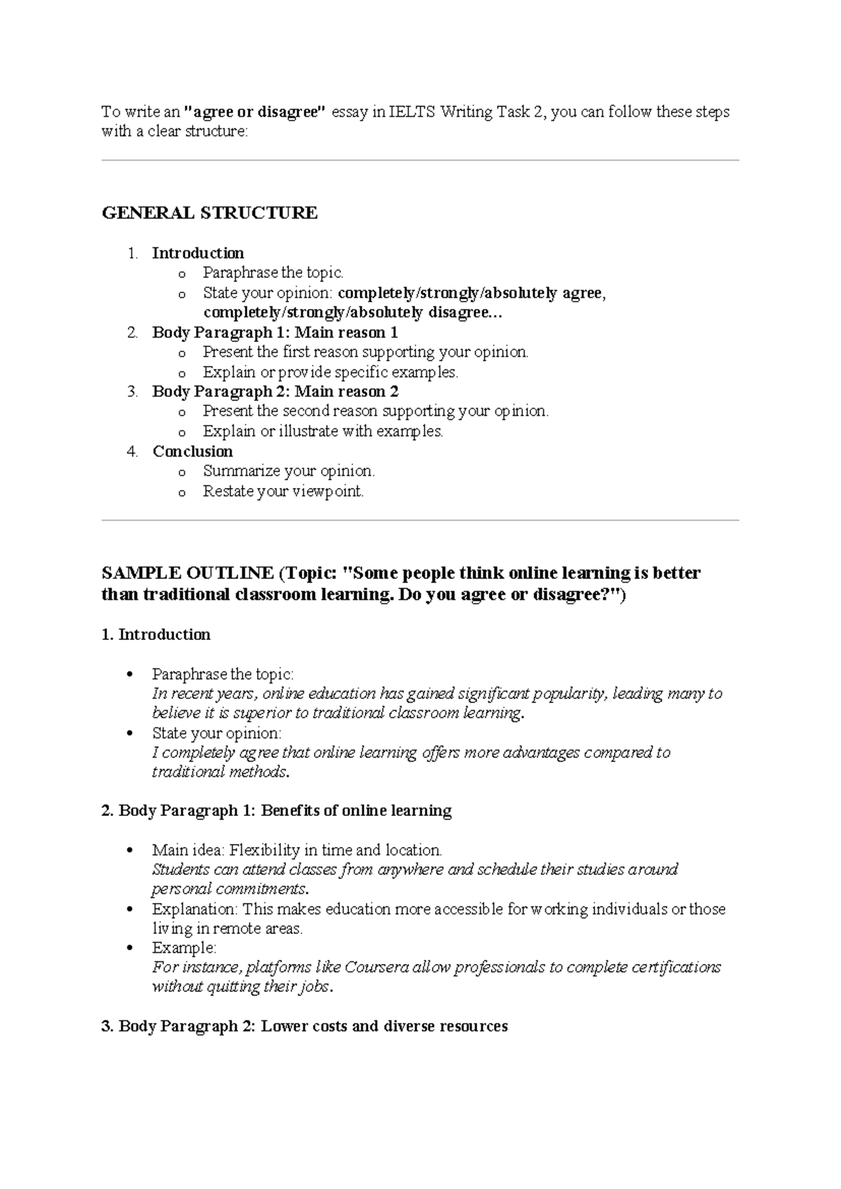 Writing Instruction - Agree Disagree - To write an "agree or disagree ...