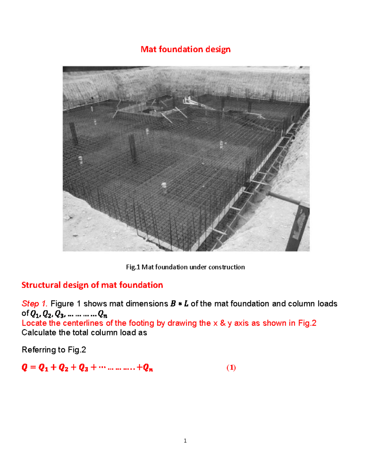 Mat foundation design and analysis for raft foundation construction ...