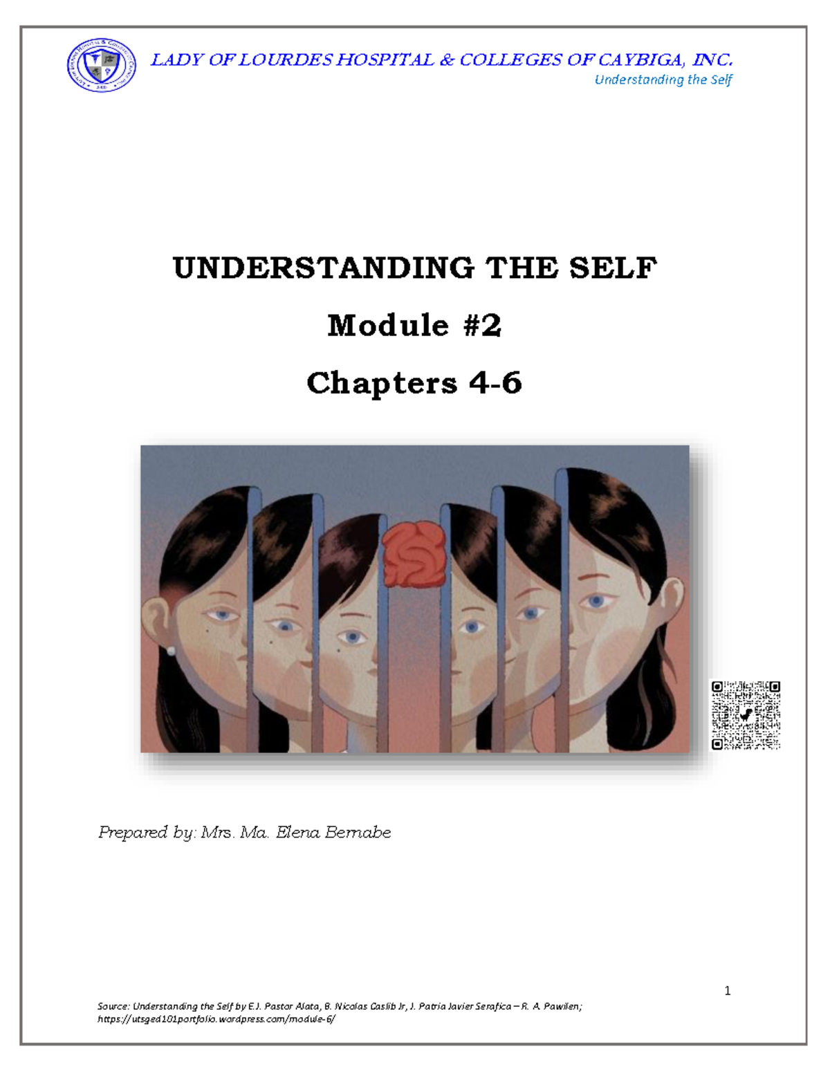 Module 2 - Understanding the Self: Key Concepts and Developmental ...