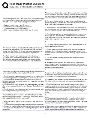 Gout Nclex - ncm - Gout NCLEX Study online at quizlet/_cr6fr A patient ...
