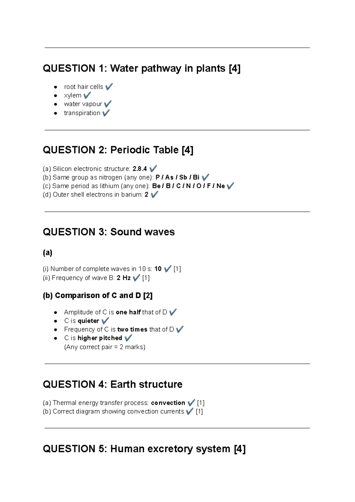 Biology & Chemistry Study Guide: Key Concepts & Questions - Studocu