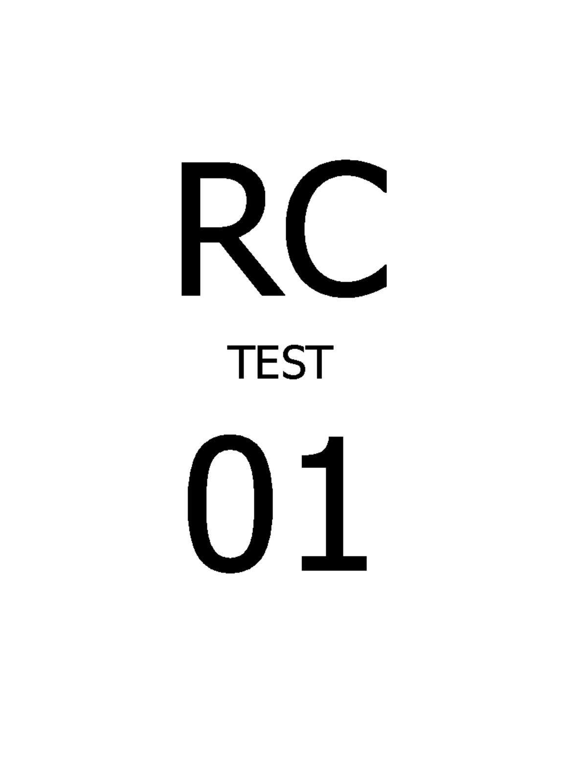 R TEST 01 READING TEST - PART 5 & 6 Overview - Studocu