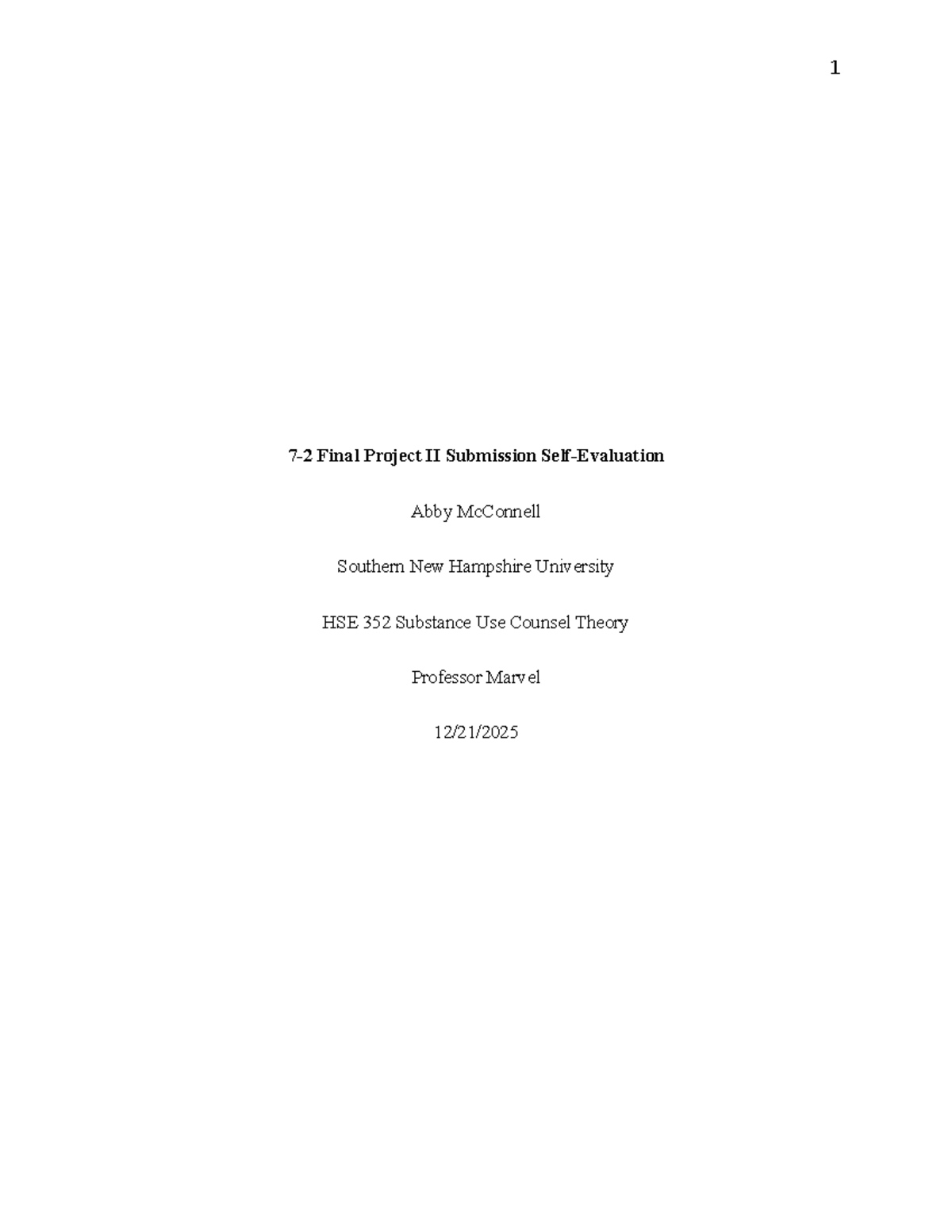 HSE 352 Final Project II Submission: Counseling Performance Evaluation ...