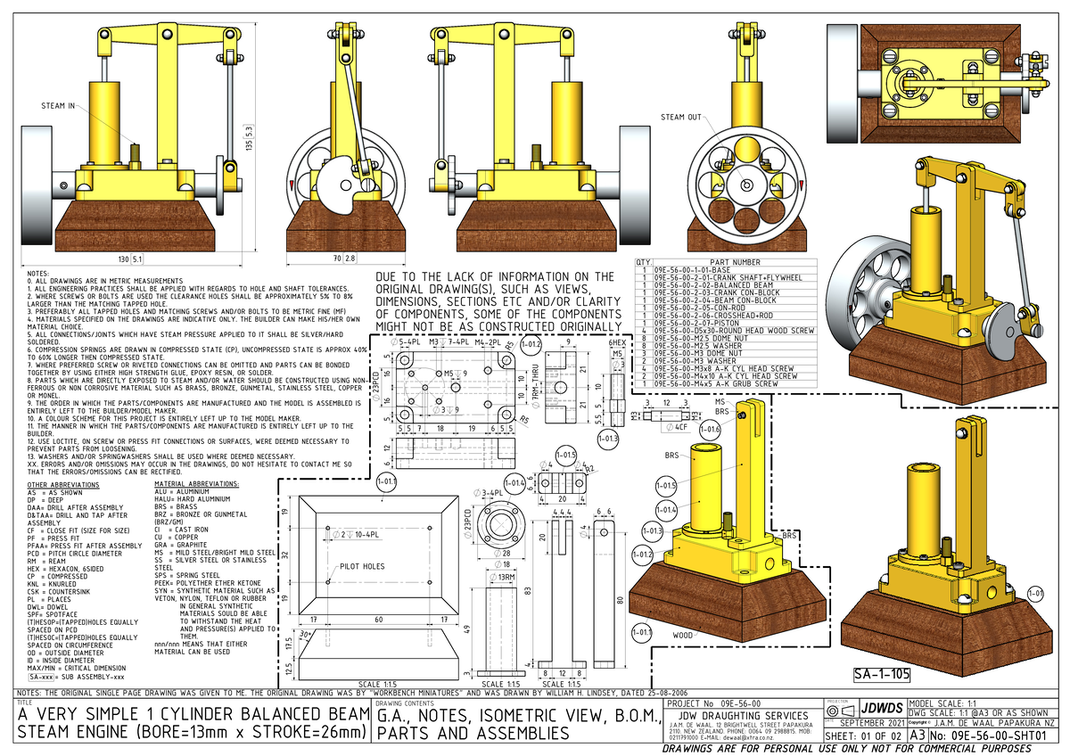 Very Simple 1 Cylinder Beam Steam Engine Design (23PCD) - Studocu