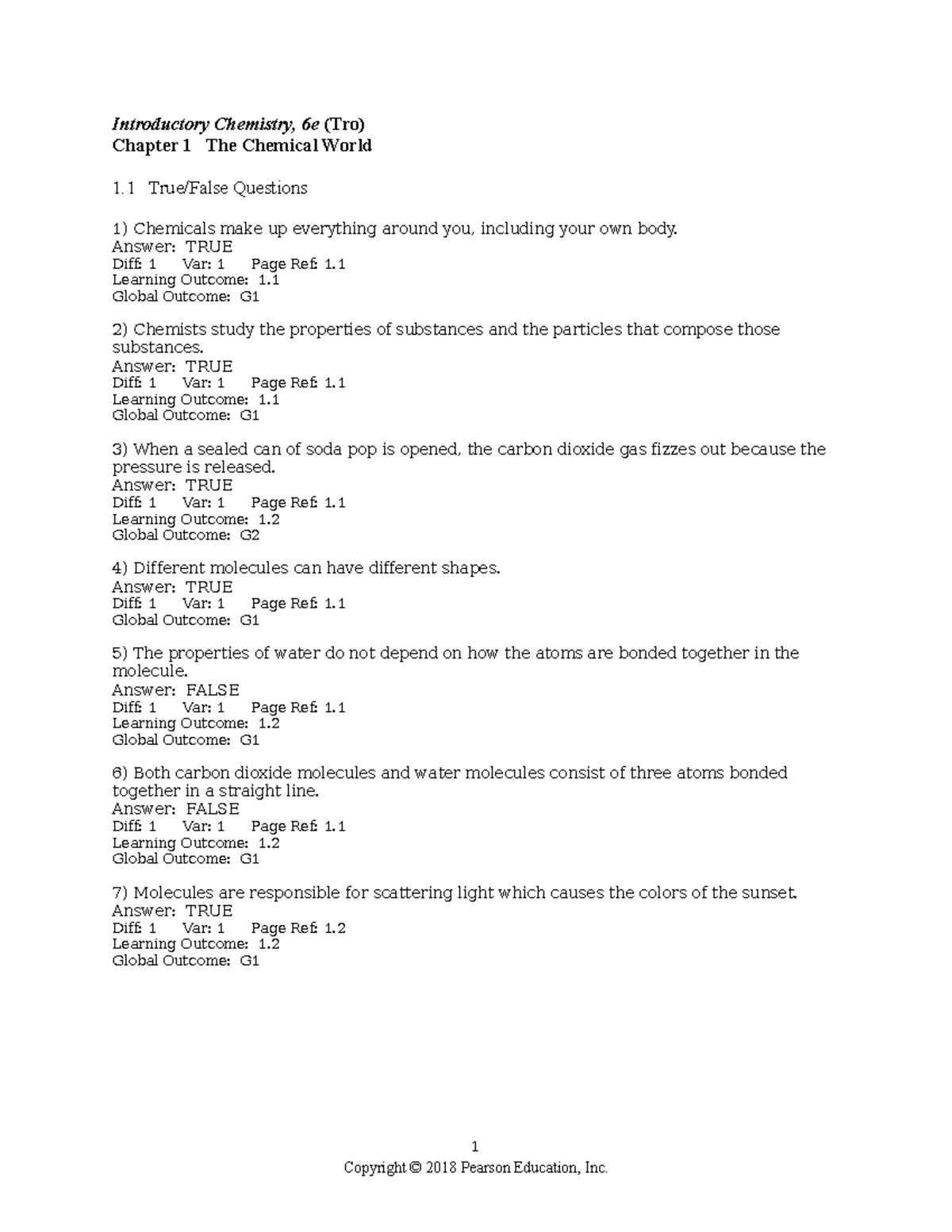 Chapter-1 - test review - Introductory Chemistry, 6e (Tro) Chapter 1 ...