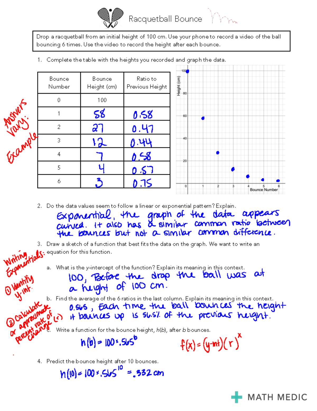 Lesson 5 4 Answer Key Algebra 2 Math Medic ce477ecff7 - Racquetball ...