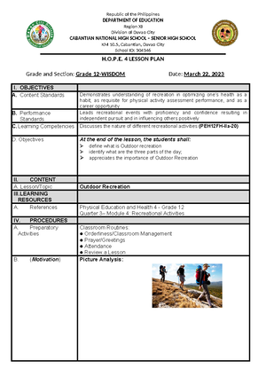 Module 1 - Education - MAPEH 10 7 H E A L T H 10 Quarter 1-Module ...