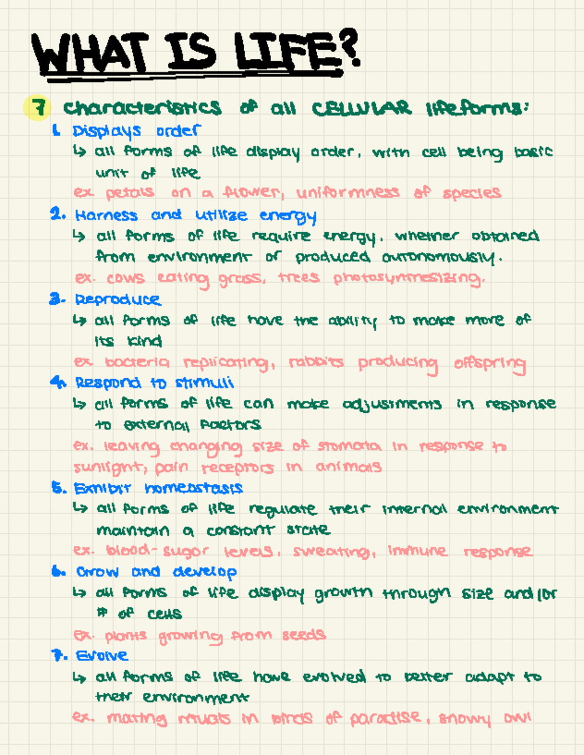 IS LIFE WHAT? Characteristics of Life and Evolution (BIO 101) - Studocu