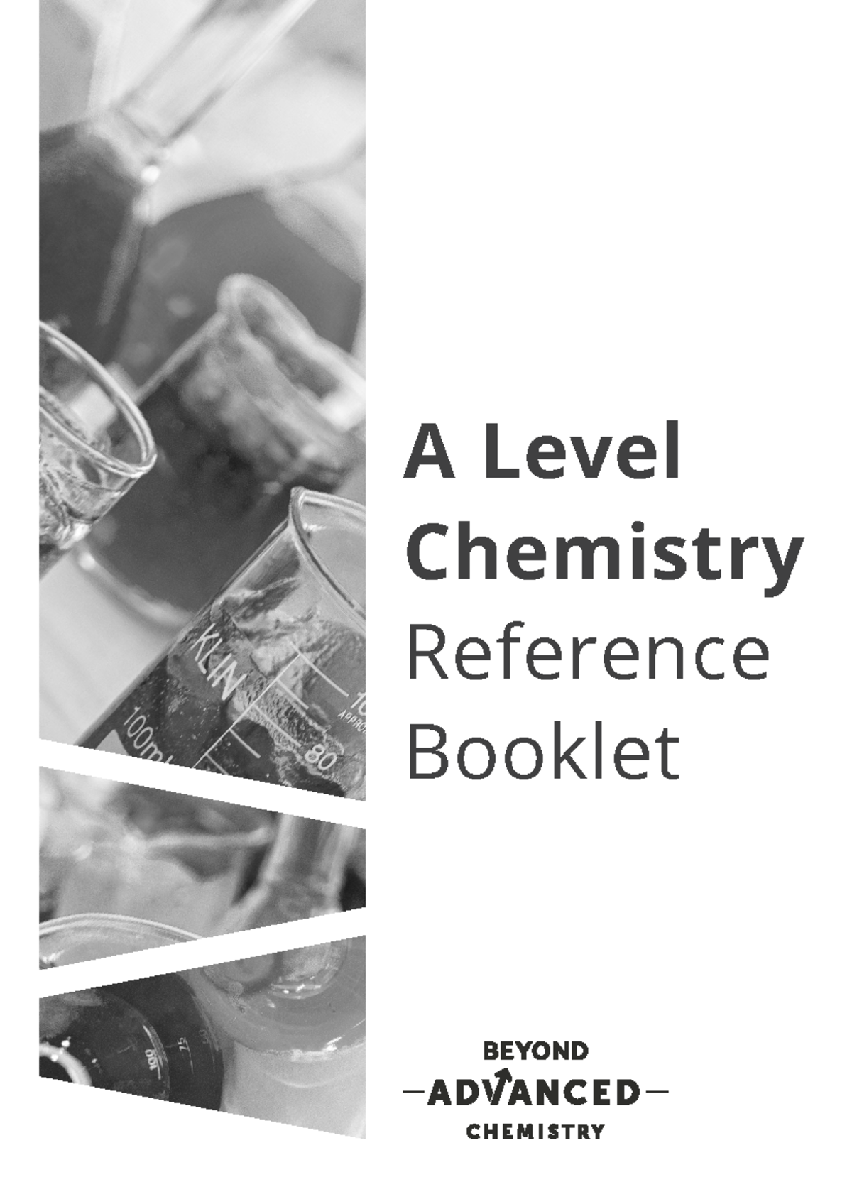 A Level Chemistry Reference Booklet - Key Formulas & Data - Studocu