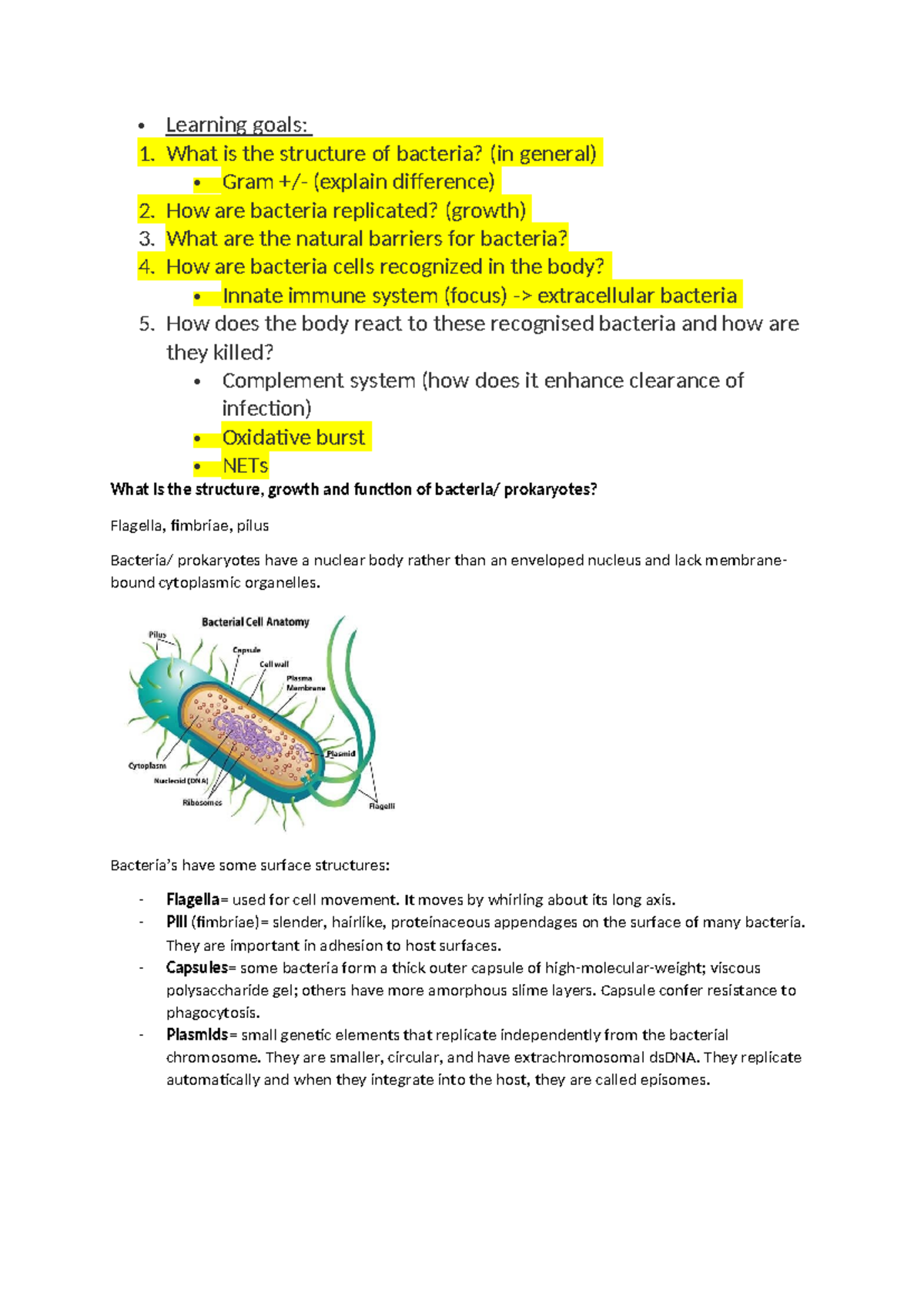 Biodiversity and Defence Mechanisms in Bacteria - Case Info (THR 2 ...