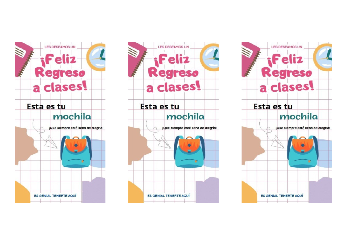 Manualidad de Bienvenida para el Regreso a Clases - Studocu