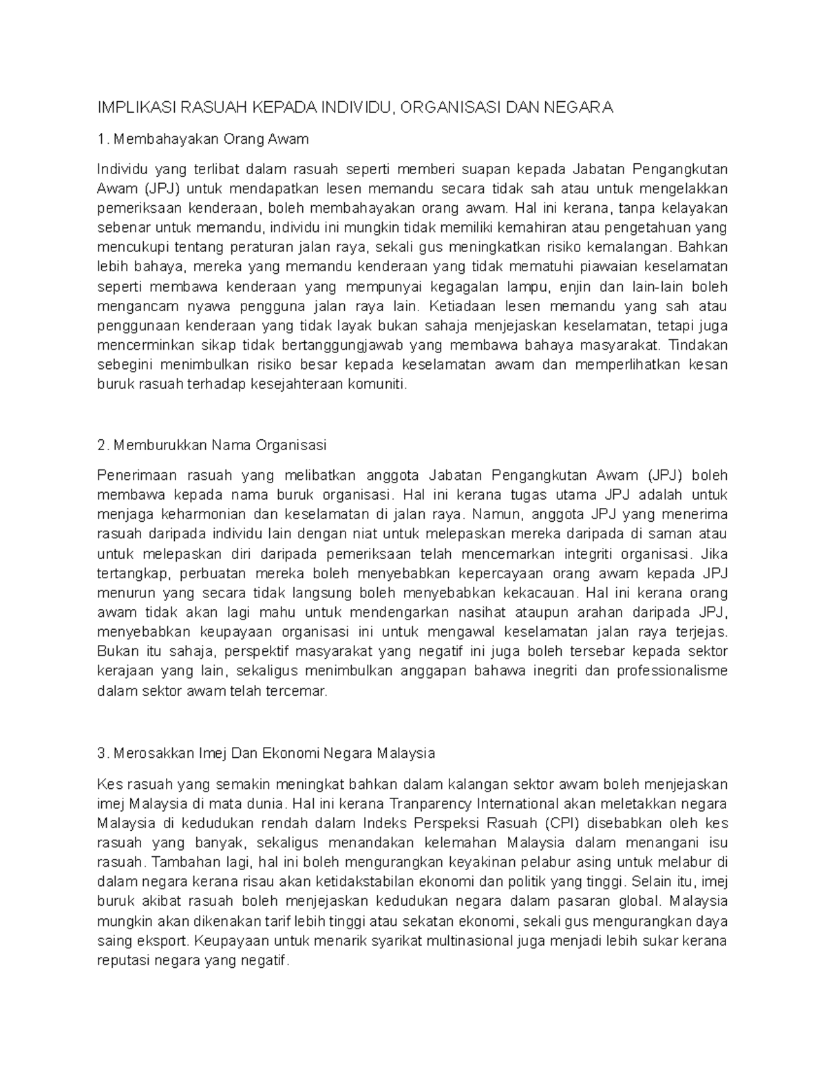 KOKO Implikasi Rasuah Terhadap Individu dan Organisasi di Malaysia ...