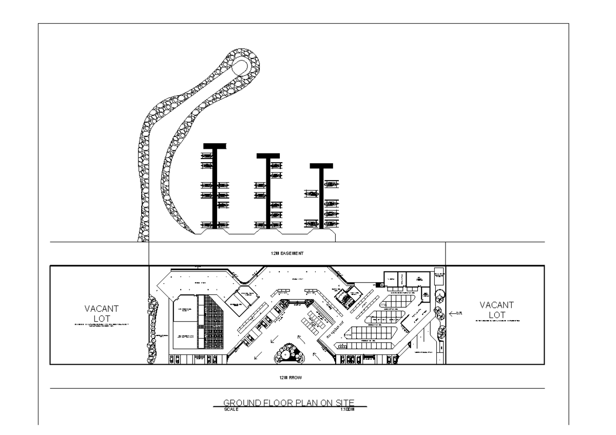 12M EASEMENT: Ground Floor Plan for Fish Market Expansion - Studocu