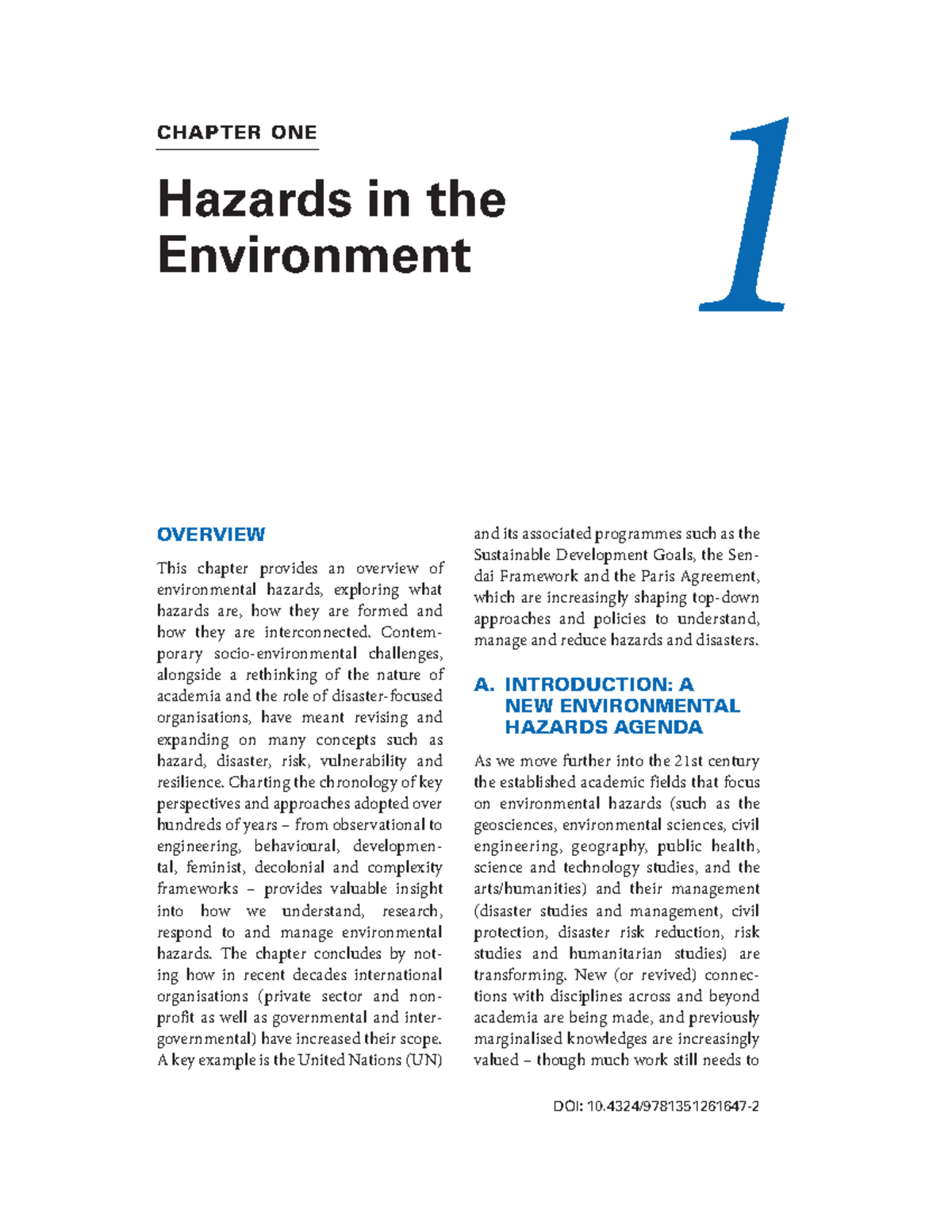 Understanding Environmental Hazards: Overview & Key Concepts - Studocu