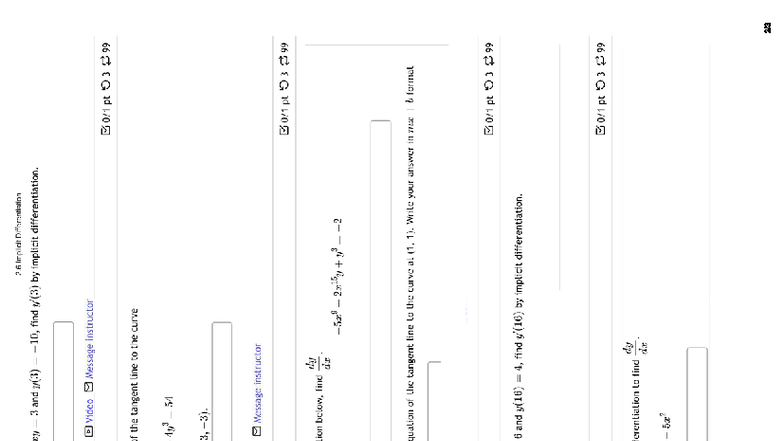 Calculus 1 - Chapter 2: Implicit Differentiation Exercises - Studocu