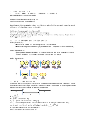 Formules elektriciteit - formules elektriciteit H1: Elektrische ...