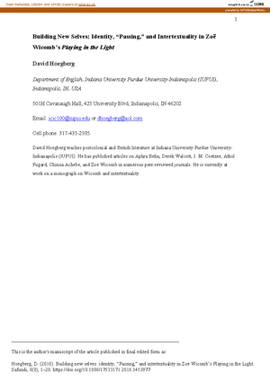 [Solved] The poem Small Passing by Ingrid de Kok - English 111 (ENG111 ...