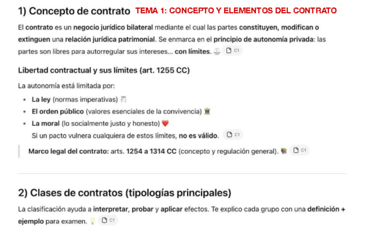 Derecho Civil 2: Temario de Contratos y Elementos Esenciales - Studocu