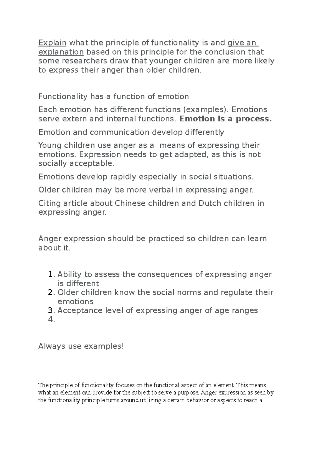 Assignment week 2 22-23 - Explain what the principle of functionality ...