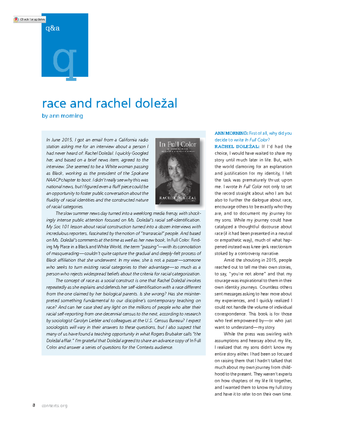 Exploring Race and Identity: Insights from Rachel Doležal's Journey ...