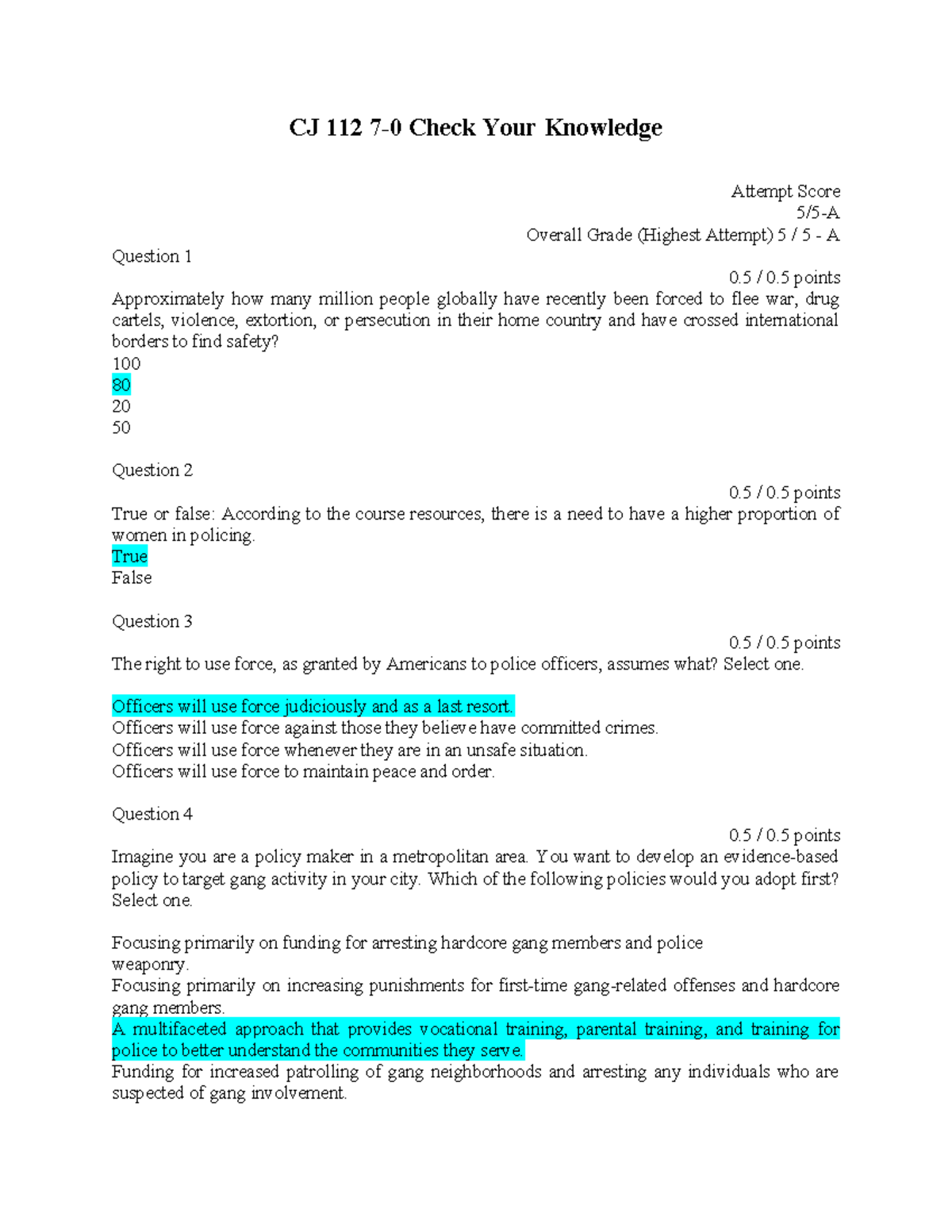 CJ 112 7-0 Knowledge Check: Test Your Understanding of Key Concepts ...