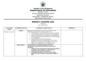 LESSON EXEMPLAR - 7 Week Quarter 3 Lesson Exemplar for Science 7 ...