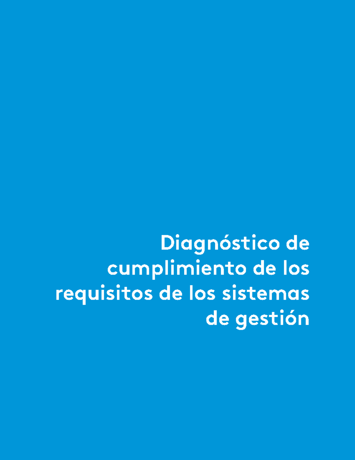 Diagnóstico de Cumplimiento de Requisitos ISO 9001, 14001 y 45001 - Studocu