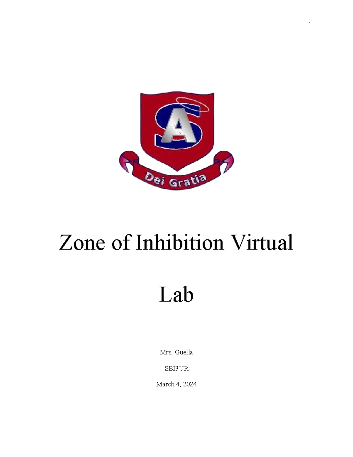 SBI3UR Antibacterial Virtual Lab: Effectiveness of Agents on Bacteria ...