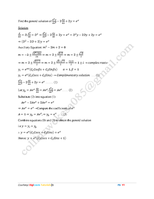 ODE CAT Silas - Mku: Linear and non-linear differential equations ...